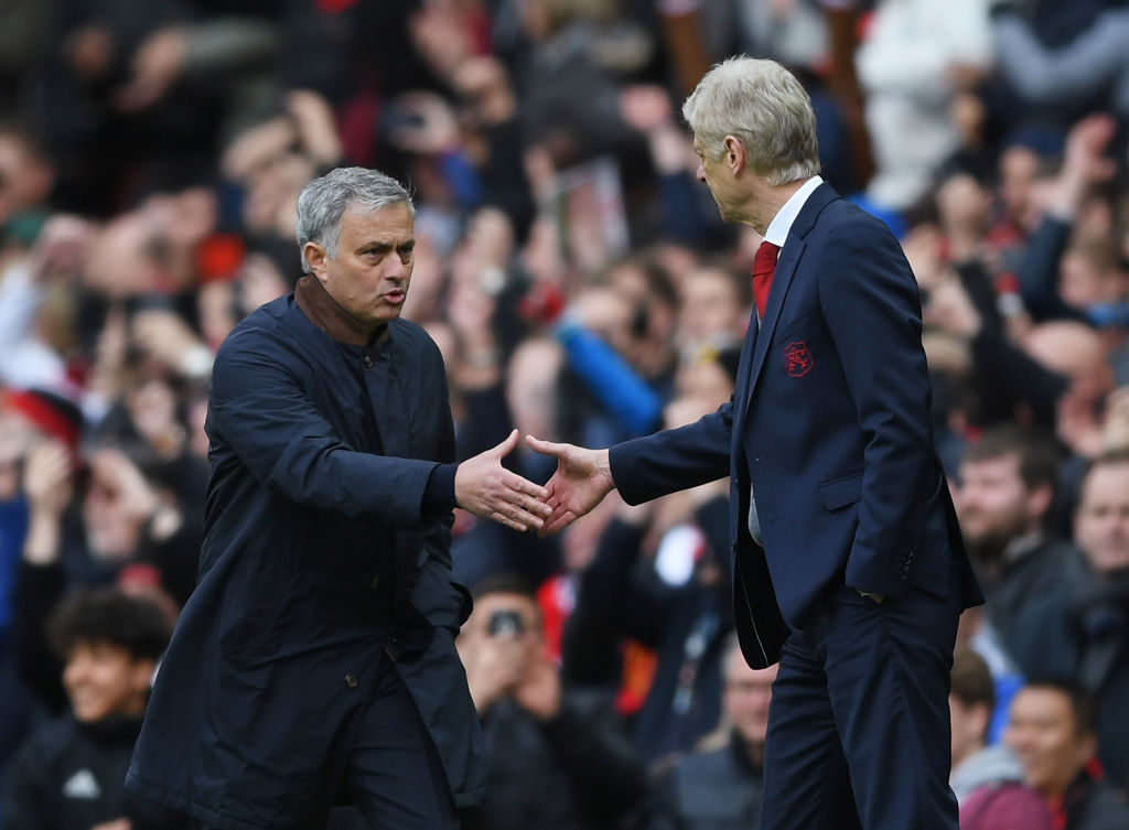 Jose Mourinho aims dig at legendary Arsenal boss Arsene Wenger during ...