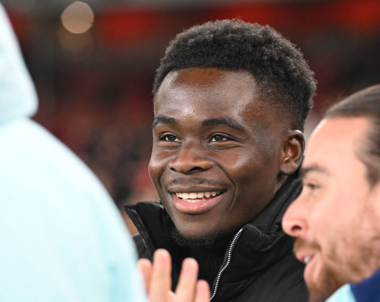 Arsenal handed surprise Bukayo Saka injury boost as star spotted at the ...