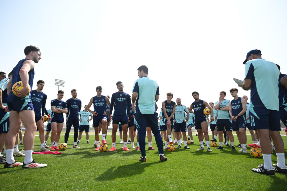 Behind-the-scenes Arsenal Dubai training footage shows two players ...