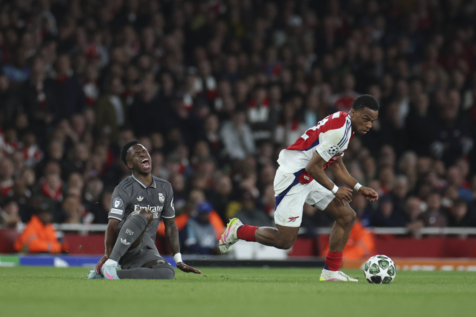 Jurrien Timber embarrassed Vinicius Jr into making unwanted Champions ...