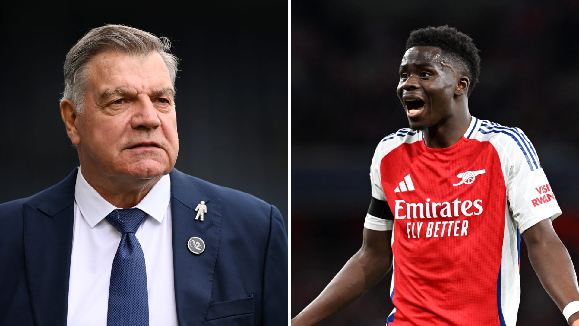Sam Allardyce tells Arsenal star Bukayo Saka to 'shut up' after hearing ...