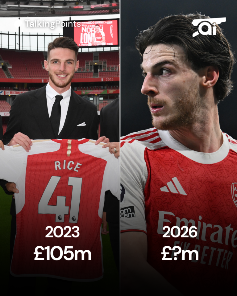 Declan Rice has just joined iconic Arsenal record list that also ...