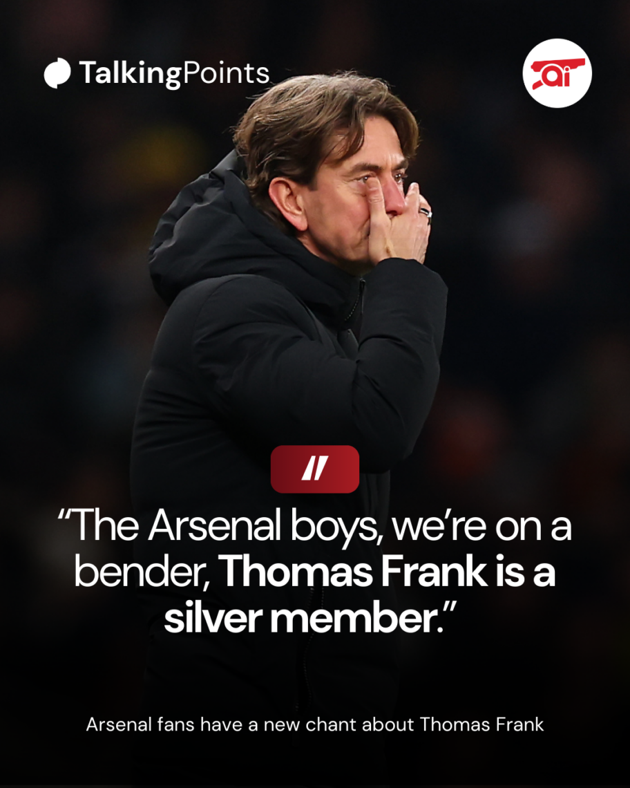 Arsenal fans have a hilarious new chant about Thomas Frank